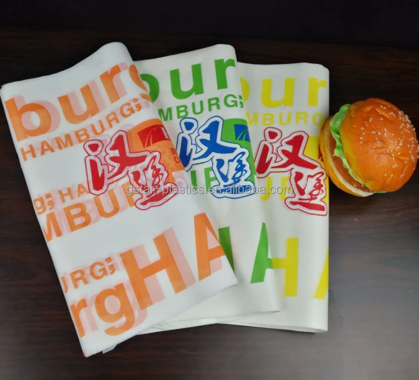 Greaseproof Paper Wrapper Burger Shawarma Sandwich Sushi Wrapping Paper ...