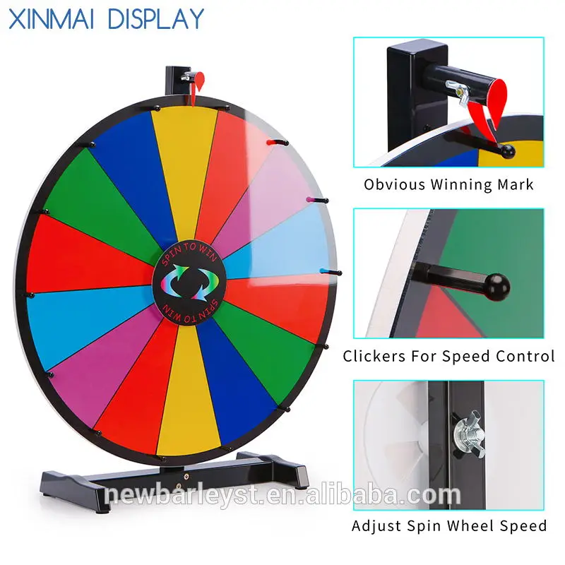 18inch & 24inch Customizable Spinning Prize Wheel Game Kit - OEM Available