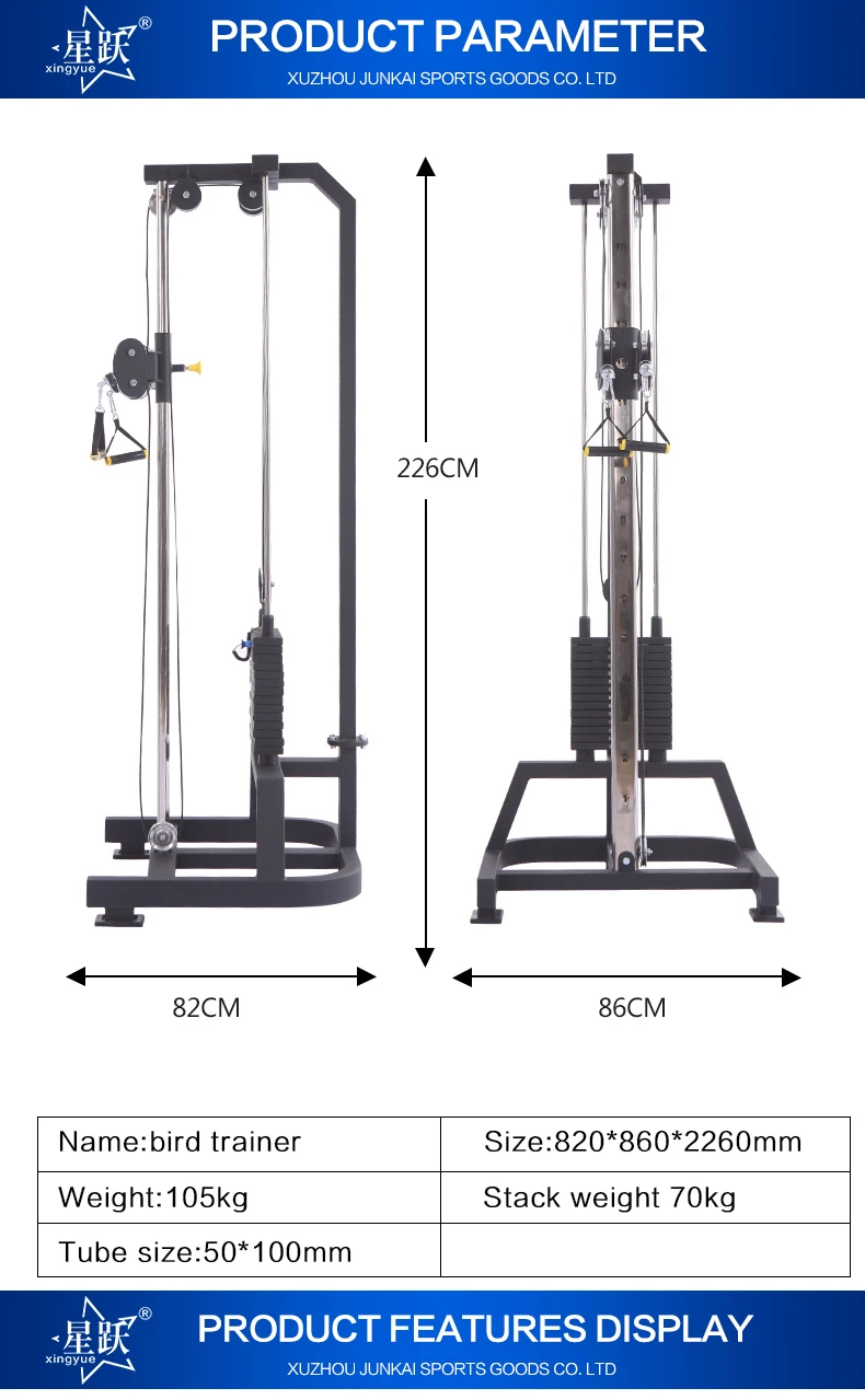 Xoyoou Loaded Lat Pulldown And Seated Row Machine Slective Weight Stack ...
