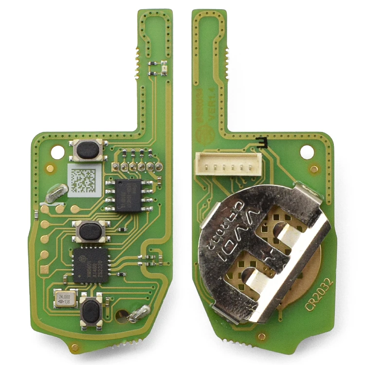 Xhorse Xkmqb1en Vvdi Mqb Flip 3 Buttons Wire Remote Car Key For V-w For ...