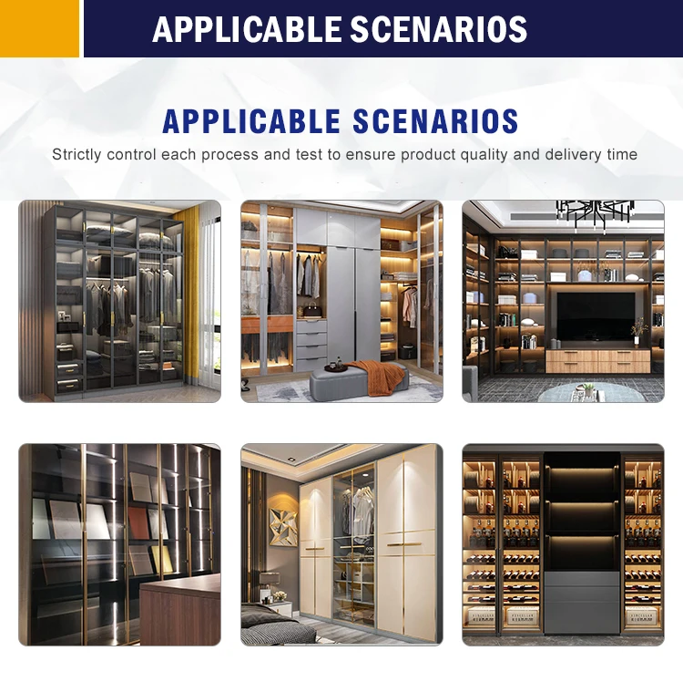 Aluminum Furniture Profiles Aluminium Wardrobe Profiles Powder Black ...