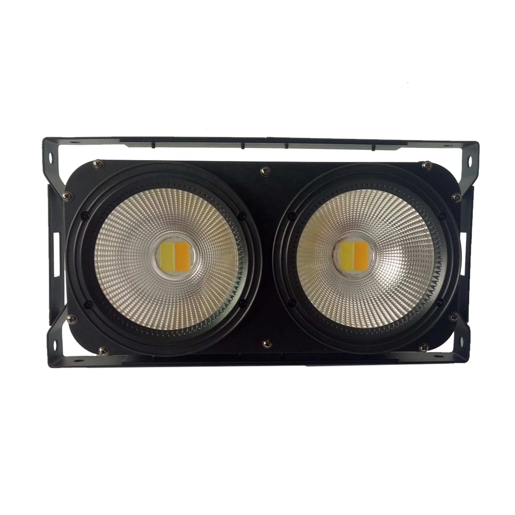 High Quality warm white cool white Disco Dj Wedding Lighting 2 Eyes 200w Cob Blinder Led Stage ...