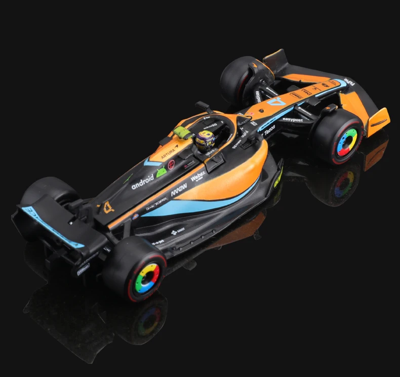 Bburago 1:43 2022 Mclaren Mcl36 #3 Daniel Ricciardo #4 Lando Norris ...