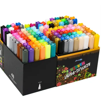 Sipa Sp1002 Permanent Paint Color Art Marker Pens Acrylic Indelible Ink ...