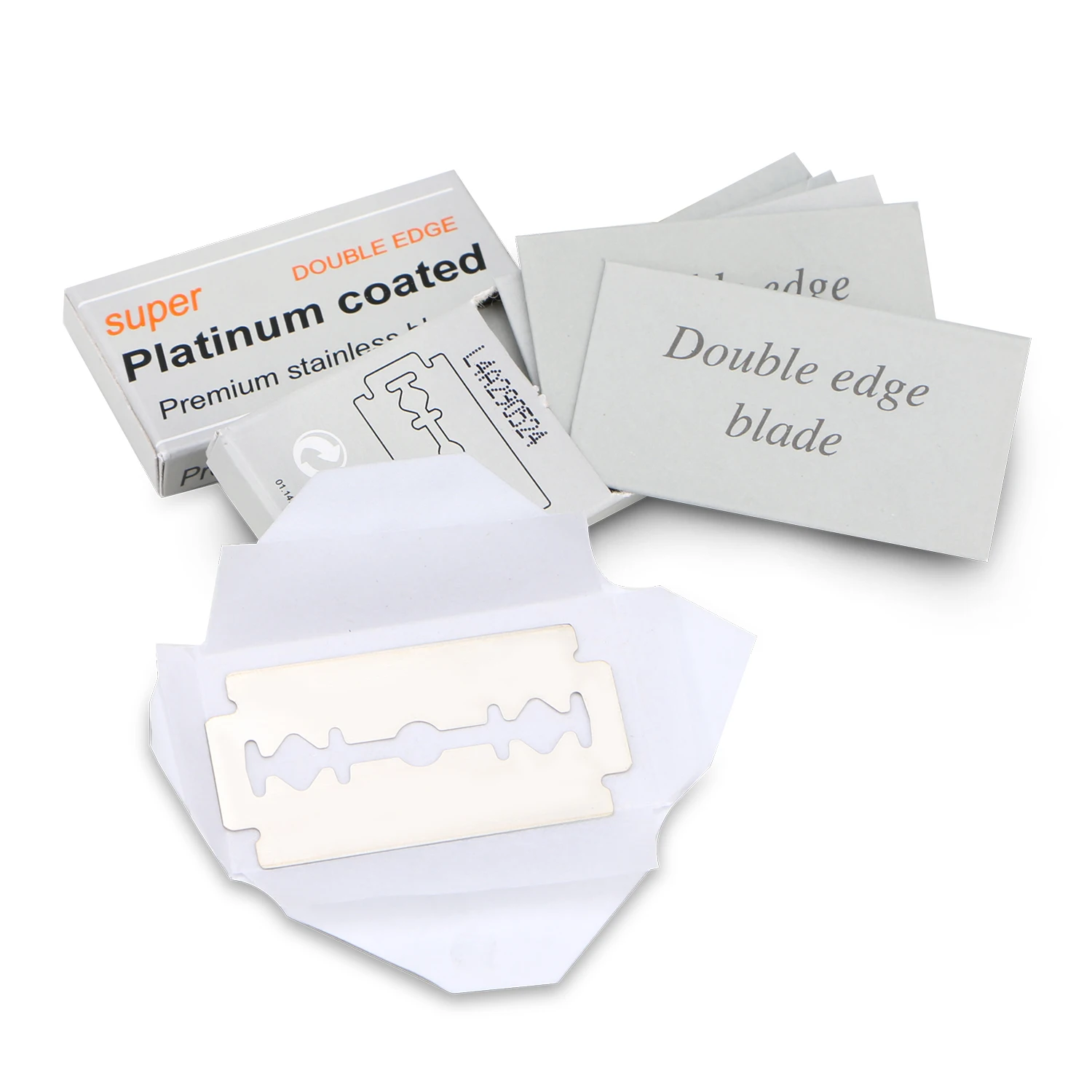 Double Edge Zero Waste Stainless Steel Blades with Platinum Coating