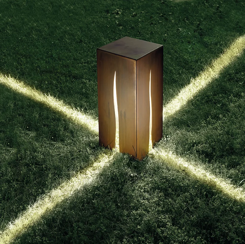 Corten Steel Bollard Light 12w 30w Bollard Light Waterproof Bollard ...