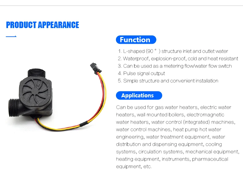 Nylon Flow Sensor - Accurate Liquid Flow Rate Detection