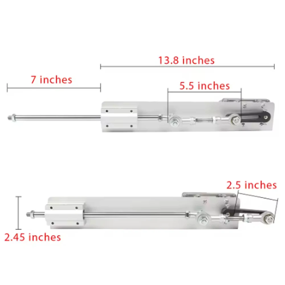 DC 12V/24V Reciprocating Cycle Linear Actuator Gear Adjustable ...