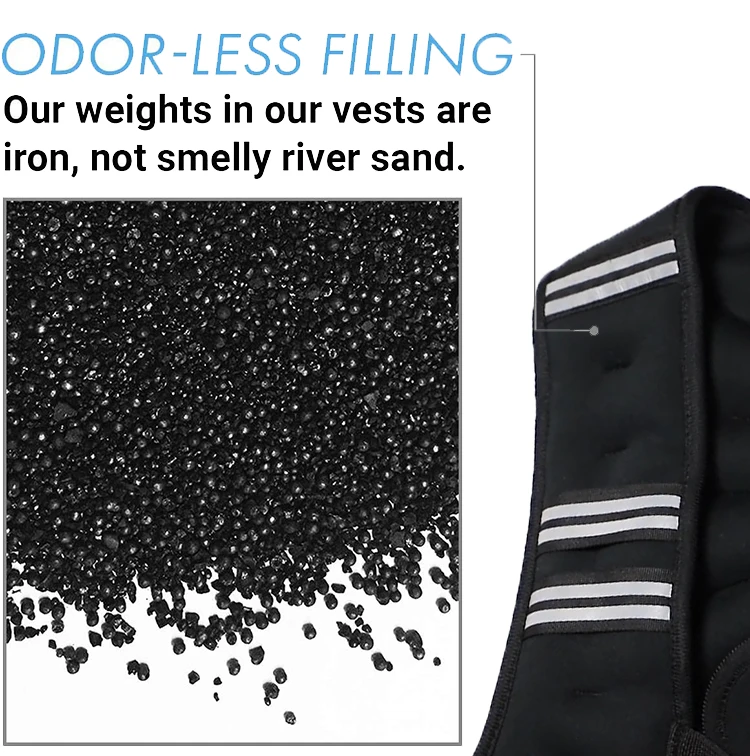 Adjustable Custom Weighted Sand Vest for Running Training