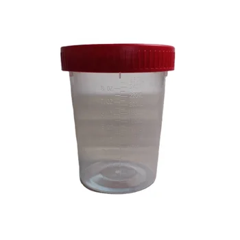 Container Urine Sample Cup 250ml Hospital Sterile Test Pots Collection ...