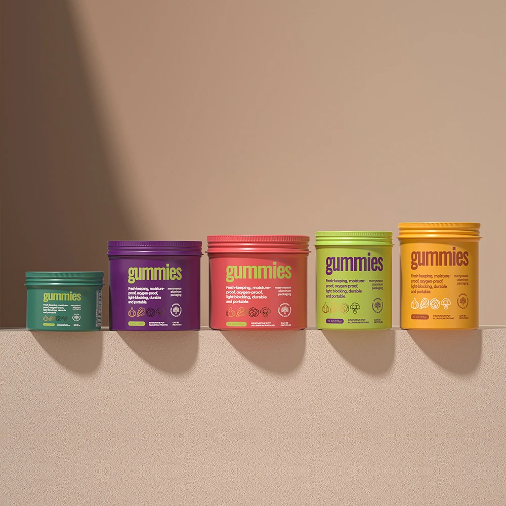 30g 50g 80g 100g Custom Color Aluminum Tin Container Food Grade for ...