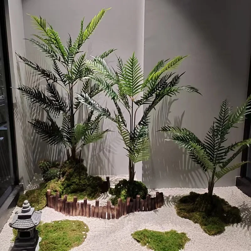 Artificial Forest Landscaping Simulated Stone Moss Blocks Plant Home ...