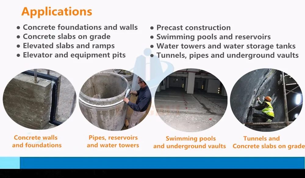 Construction Tunnel Waterstop,Back-mounted Buried Steel Edge Rubber ...