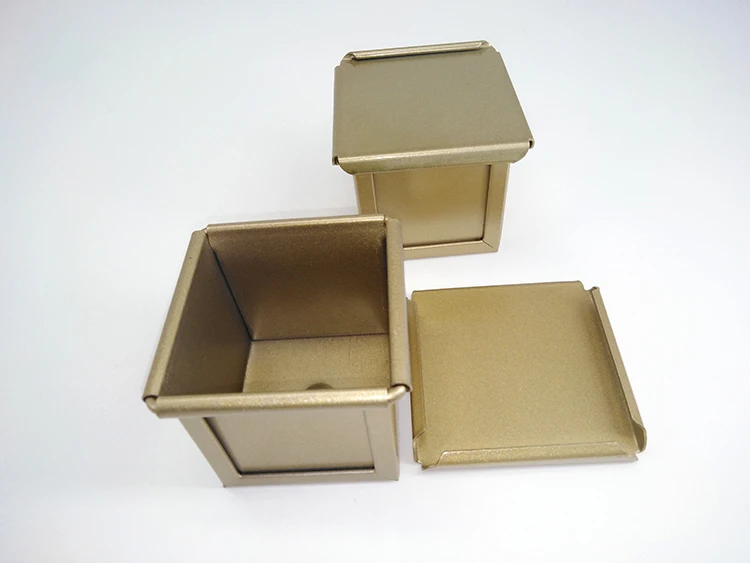 Aluminium Metal Non Stick Bread Cake Pan Mini Small Square Loaf Pan ...