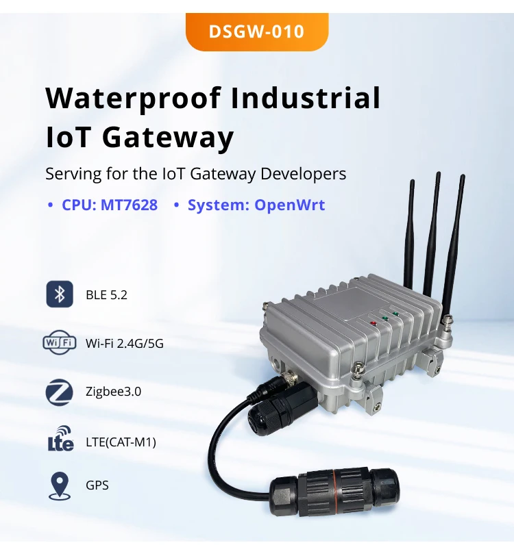 Dusun Waterproof Outdoor Gateway Support Ble Zigbee Wifi 4g Lte Mqtt Iot Gateway With Gps - Buy ...