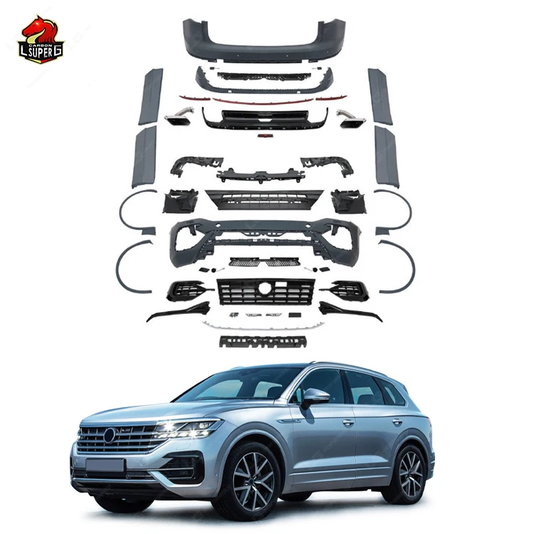 R Line Style Body kit For Volkswagen Touareg 2019 with Front Rear ...