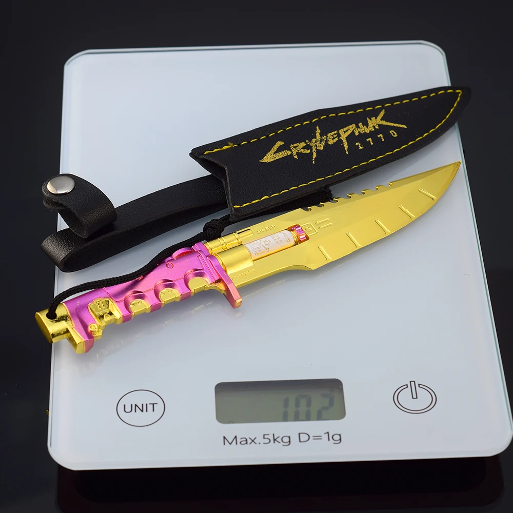 Cyberpunk 2077 Game Weapon Model Wolf Head Dagger Katana Weapon Model ...