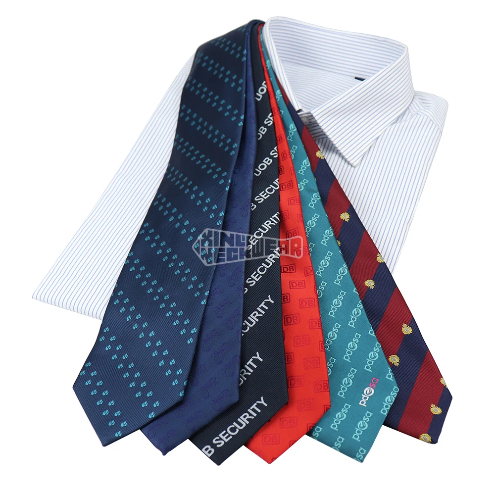 Wholesale Exclusive Custom Embroidered Tie Personalised Stylish Logo ...
