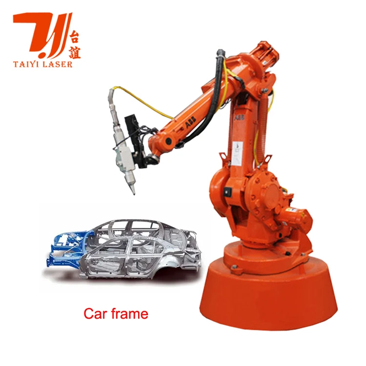 6 Axis Robot Arm System Automatic Metal Fiber Laser Welding Machine ...