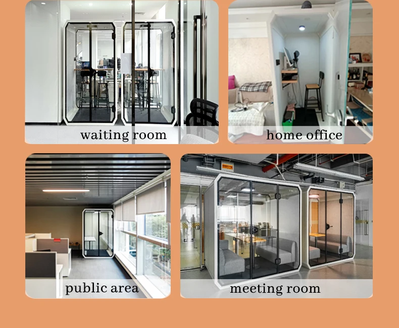 Customized Modular Office Booth Easy Combine Office Work Pod Acoustic ...