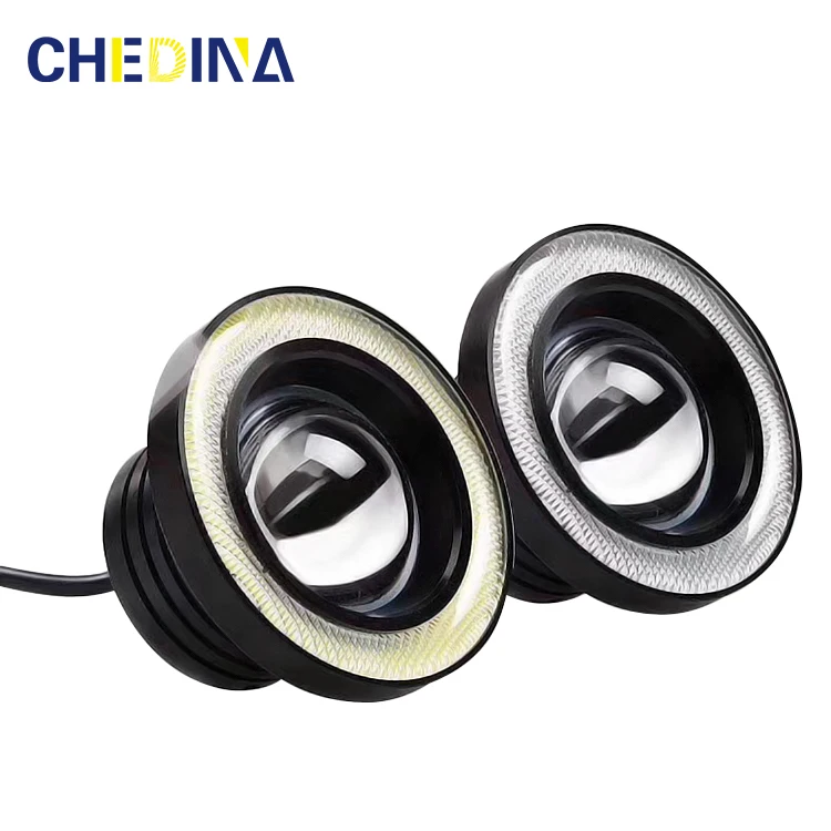 Halo Angel Eyes 64mm 76mm 89mm Daytime Running Light Drl 12v Led Cob ...