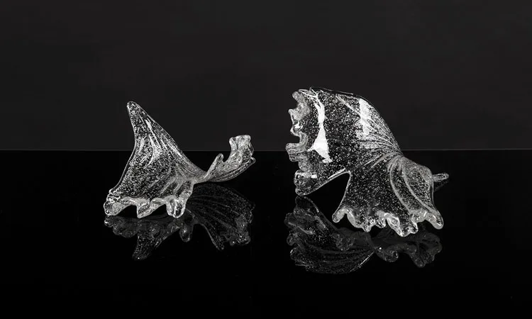 Customize Glass Leaves Chandelier For High Ceilings Fixture Handmade ...