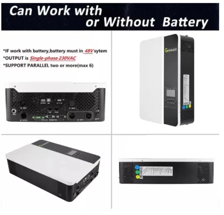 Growatt Off Grid Spf Power 3500es 5000es 5kw 5000w 3500w Single Phase ...