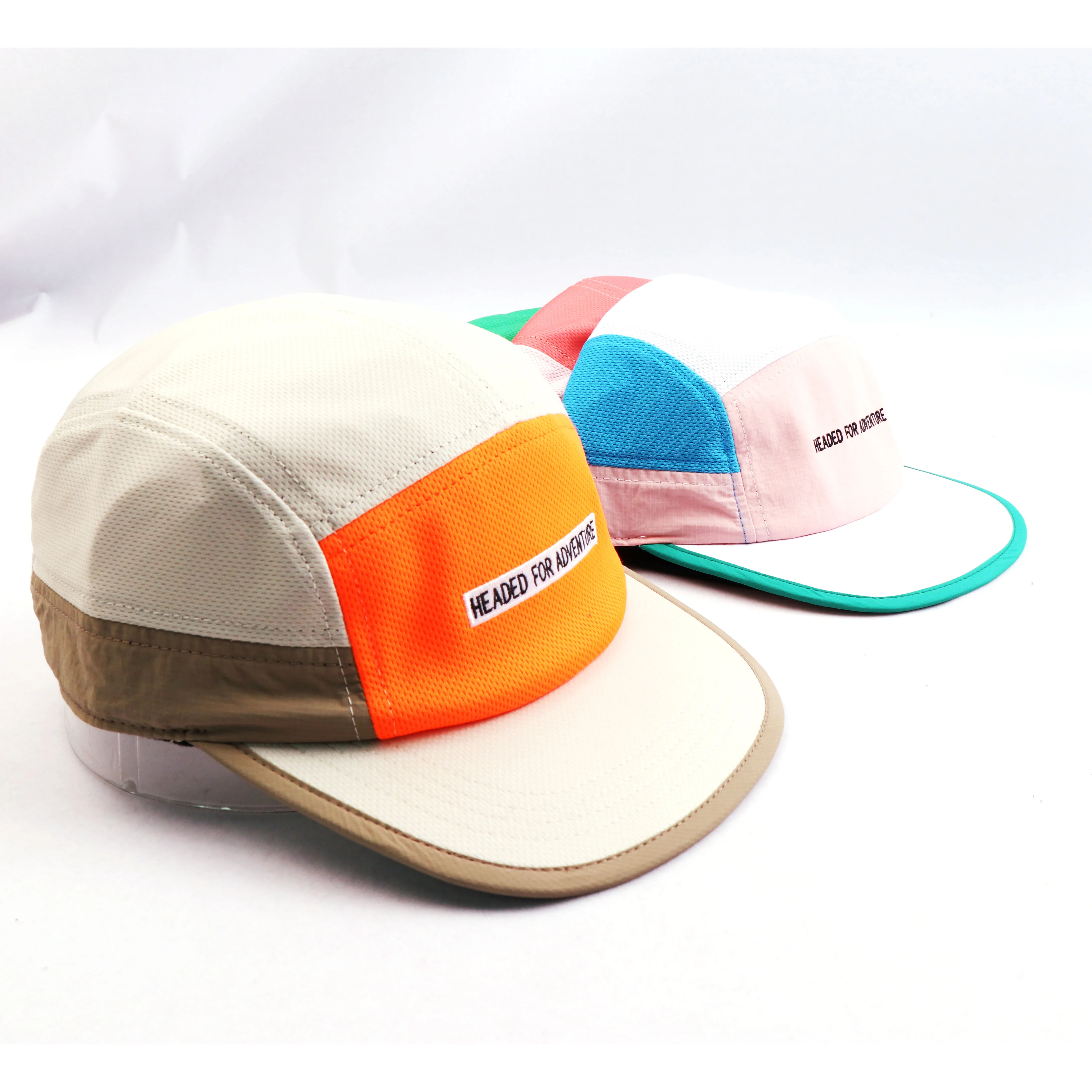 Accept Custom Your Own Logo Sports Camp Cap Plain 5 Panel Camping ...