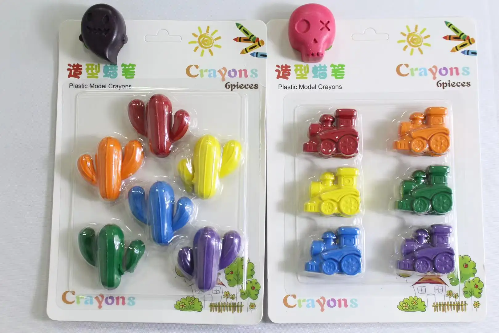 Children's Novelty Little Train Crayon Set Crayon Shape Modeling ...