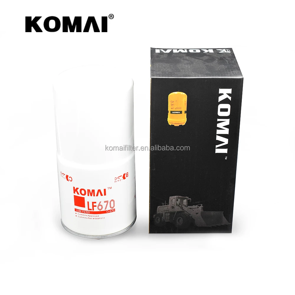 KOMAI挖掘机机油滤清器H240W 65.05510-5020B E12000200 400508-00094 P550671 LF670 ...