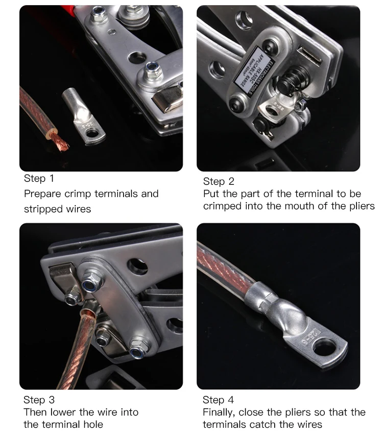 Copper Tube Terminal Rings Cable Lug JG10-6/8/10 10mm2 Wire 6mm/8mm ...