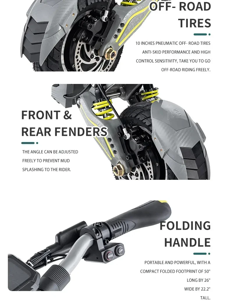 Mukuta 10 Plus Electric Scooter - 2800W off Road Performance