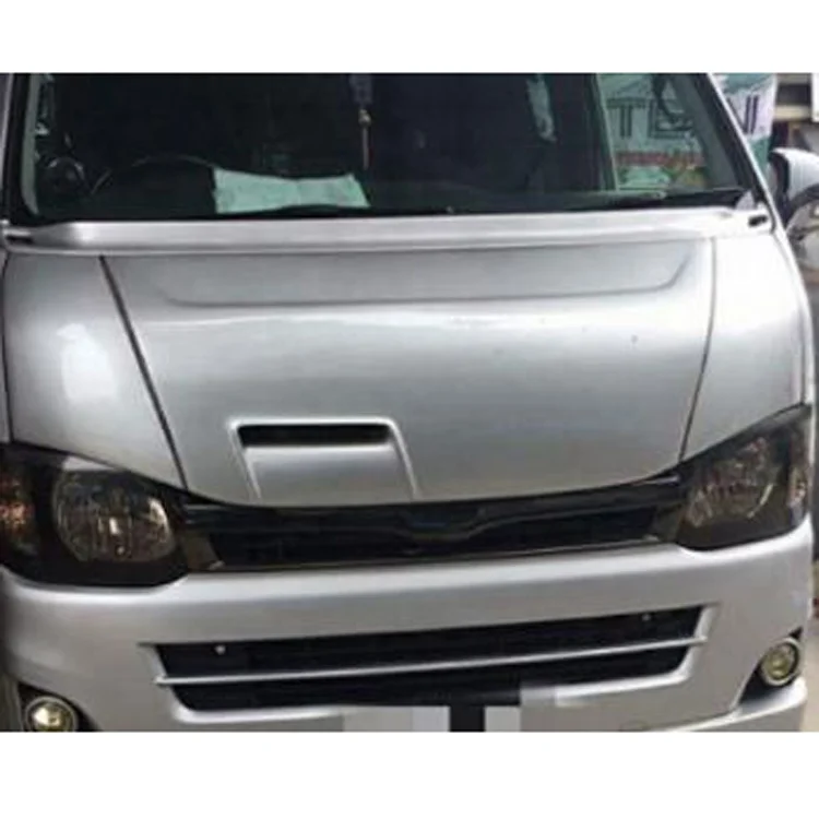 Hiace KDH200 Engine Hood Bonnet - Glass Fiber & Carbon Fiber