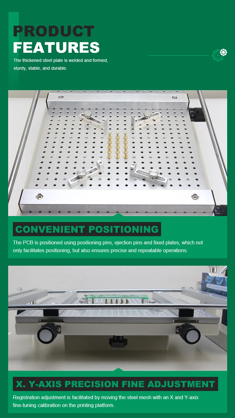 ITECH PTR-C300 Manual PCB Stencil Printer for SMT Production