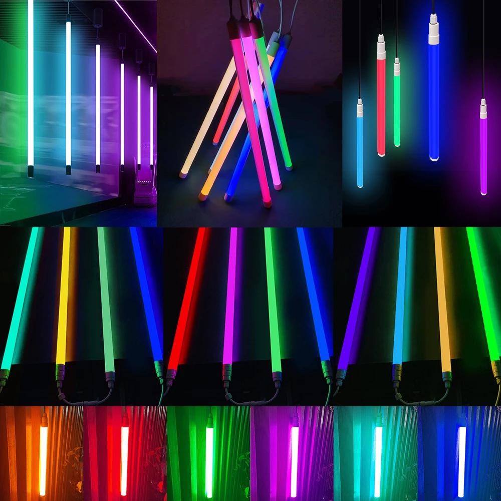 Decorative Linkable Tube Light Linear Pendant Color 360 Degree Led Tube ...