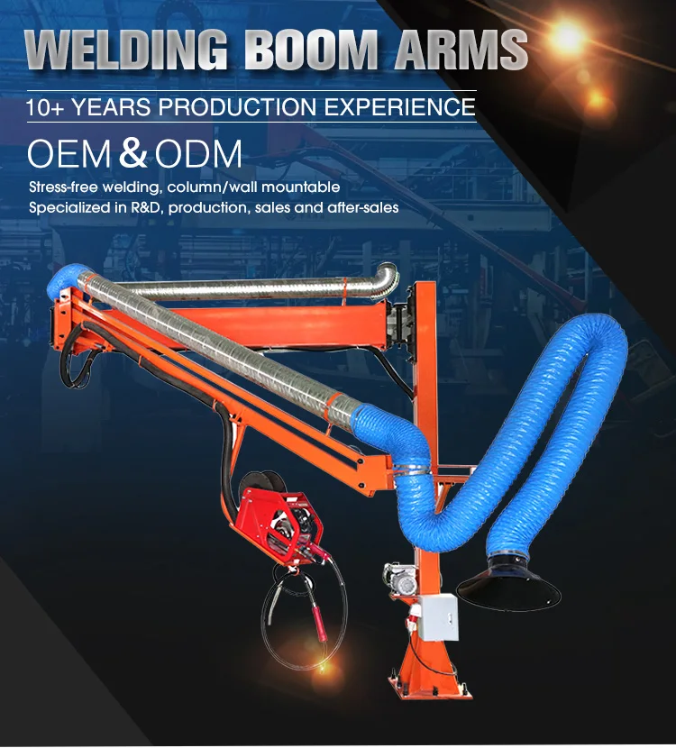 Electric Dust-collecting Welding Boom, a Wire Feeding Arm with Both ...