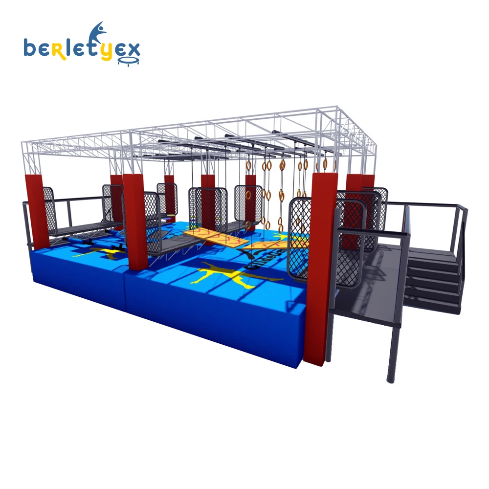 Berletyex Indoor Playground Commercial Ninja Warrior Bounce House ...