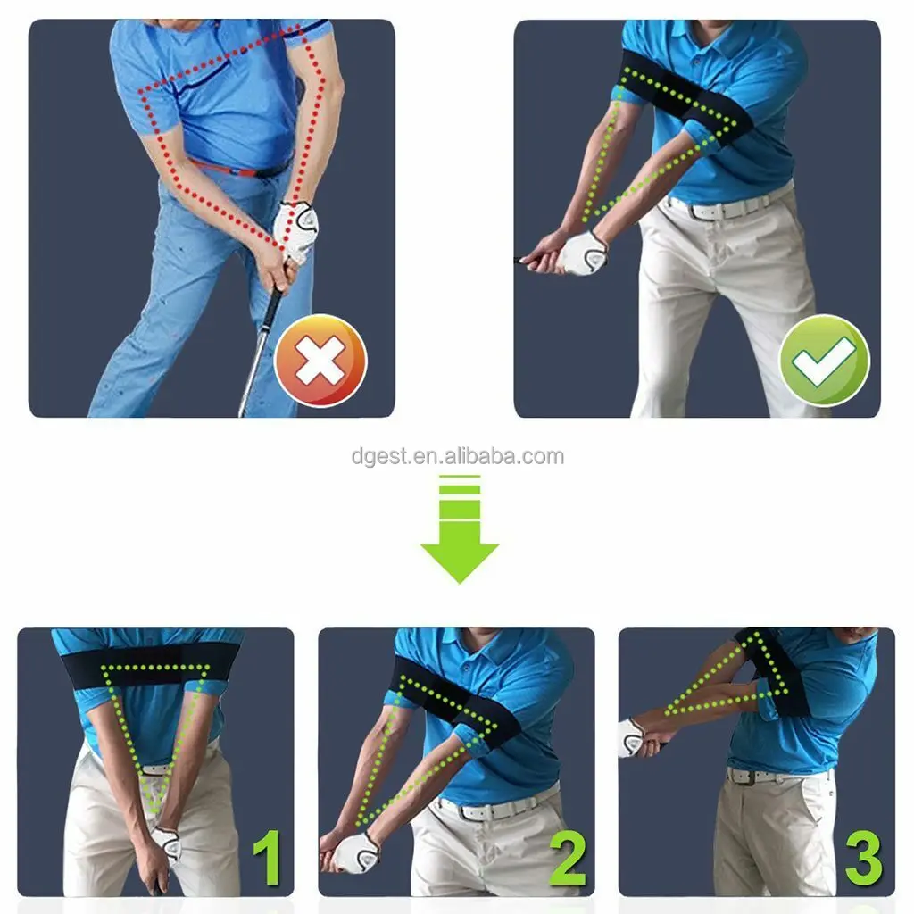Custom Golf Arm Training Aid Posture Corrector Adjustable Golf Swing ...