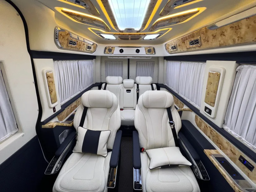 Luxurious Mercedes Sprinter Interior Upgrade - Car Partitions