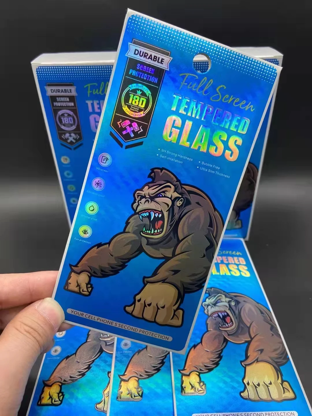 Factory 18d King-kong Airbag Clear Tempered Glass Screen Protector For ...