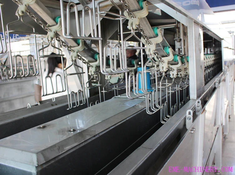 Complete Chicken Bleeding Plucking Slaughter Convey Rail Poultry ...