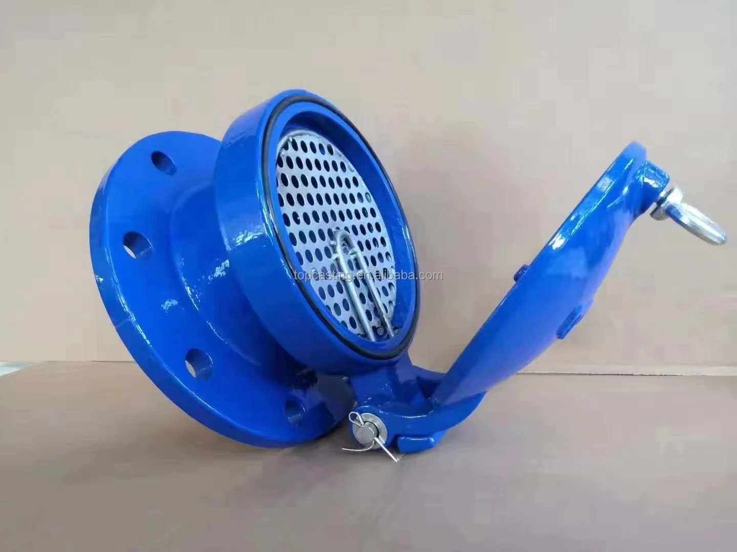 OEM HDPE Ductile Iron Flange Flap Valve DN600 for Water Supply