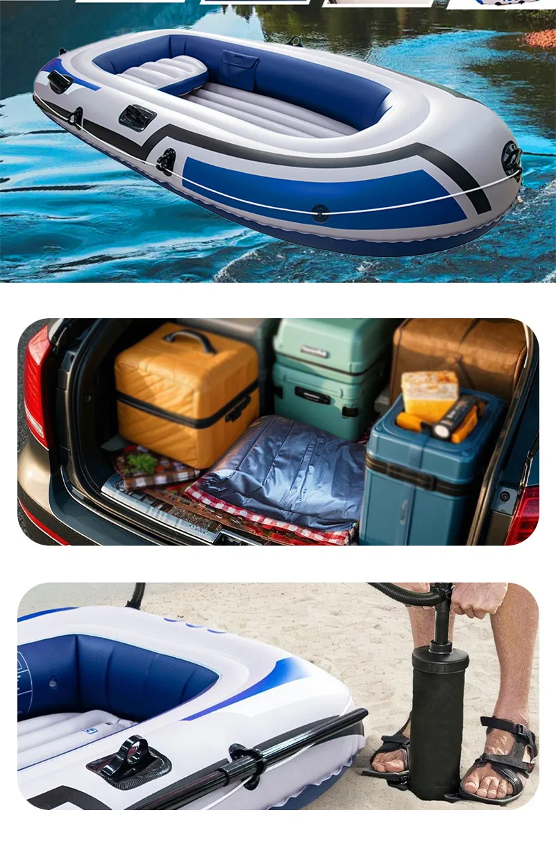 Hot Sale PVC Inflatable Boat, High Buoyancy Fishing Boat with 2 Seats ...