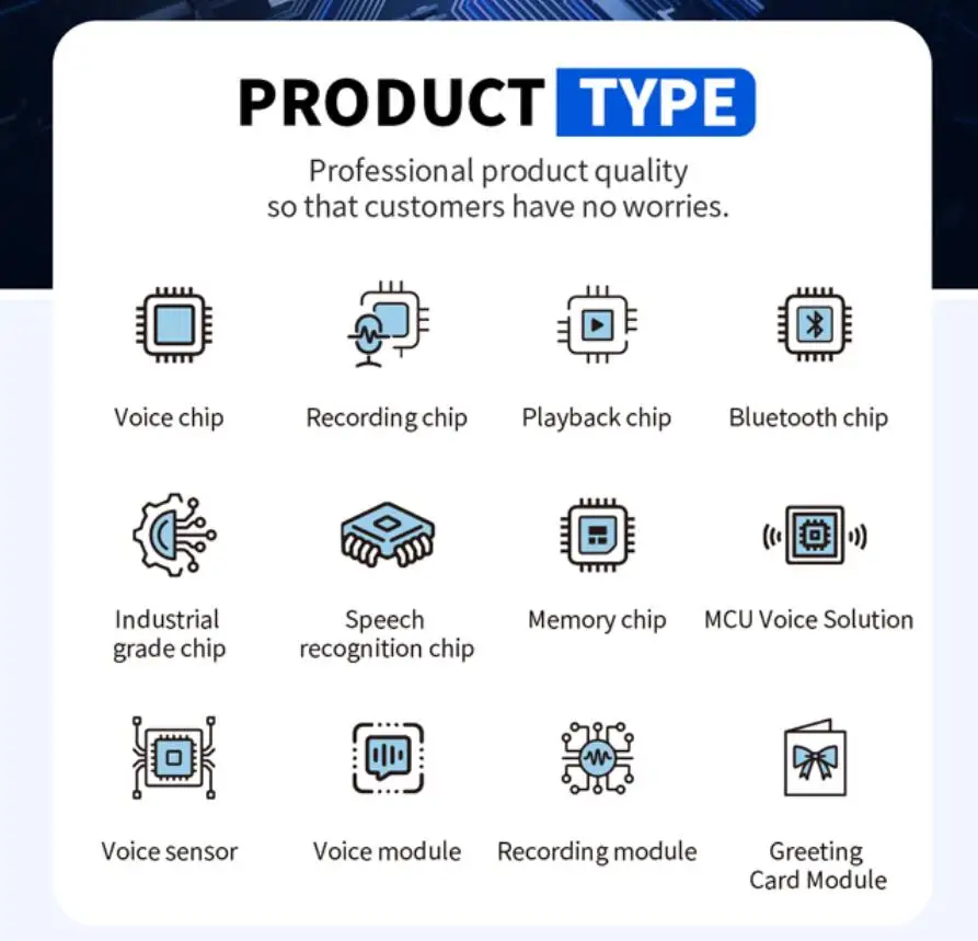 Support Customization Sound Recordable Chip IC Voice Music Talking ...