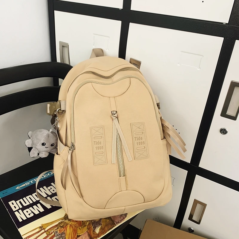 Backpack Casual All-matching Backpack Student Schoolbag Travel Bag ...