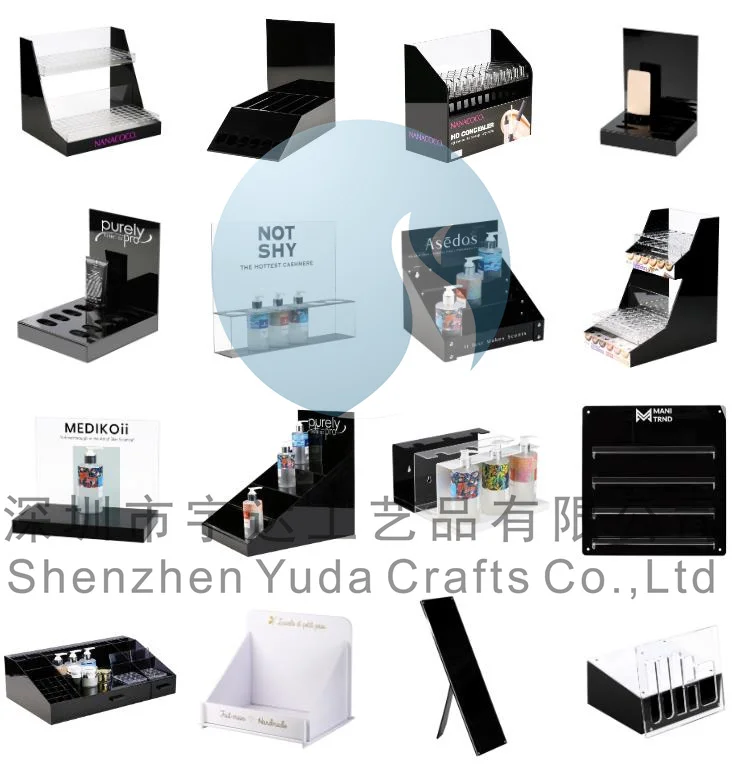 Acrylic Perfume Display Stand 3D Model Countertop Custom Design Beauty ...