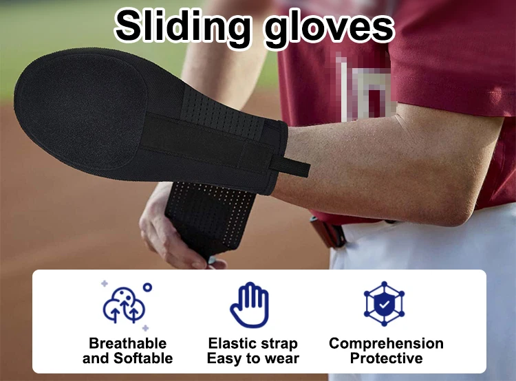 Baseball Sliding Mitt Sliding Mitt Hand Protection Training Gloves with ...