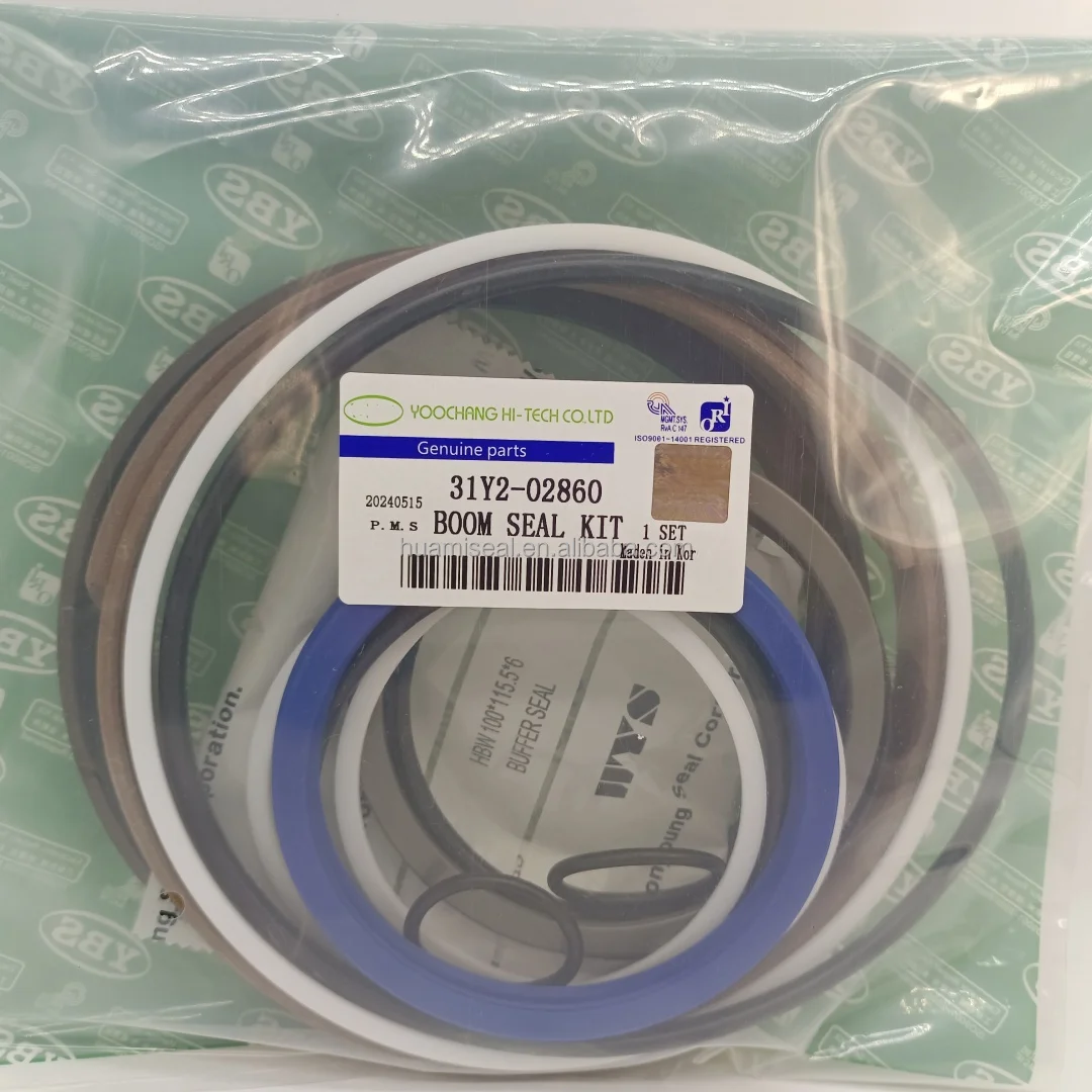 휠 로더용 유압 실린더 오일 씰 키트 HL770-7 HL770-7A 리프트 실린더 부품 번호 31Y2-02860 ...