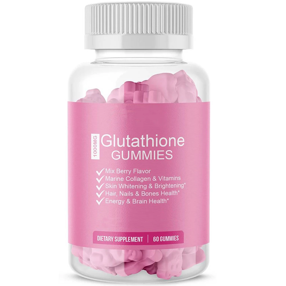 Glutathione Vitamin C Collagen Gummies Candy Remove Dark Spot Acne Skin ...