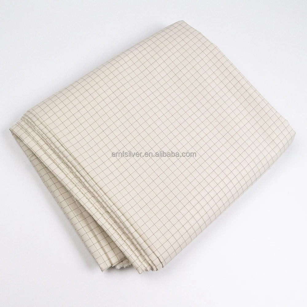 BLOCK EMF Grounding Sheets 10% Silver Fiber Organic Cotton Conductive ...